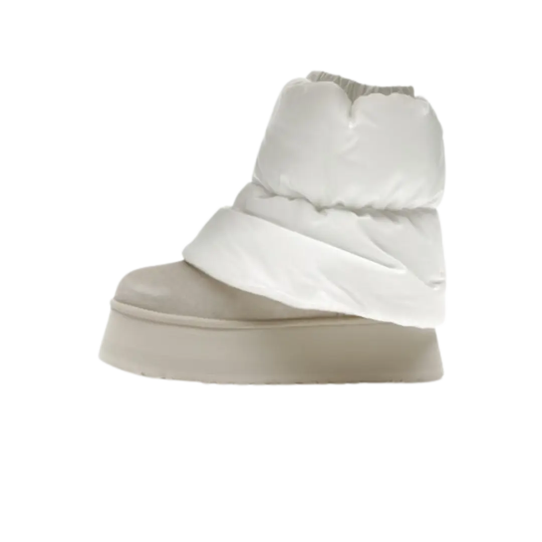 UGG Classic Mini Dipper Puffer Boot White Ceramic - Comfort – Next Step