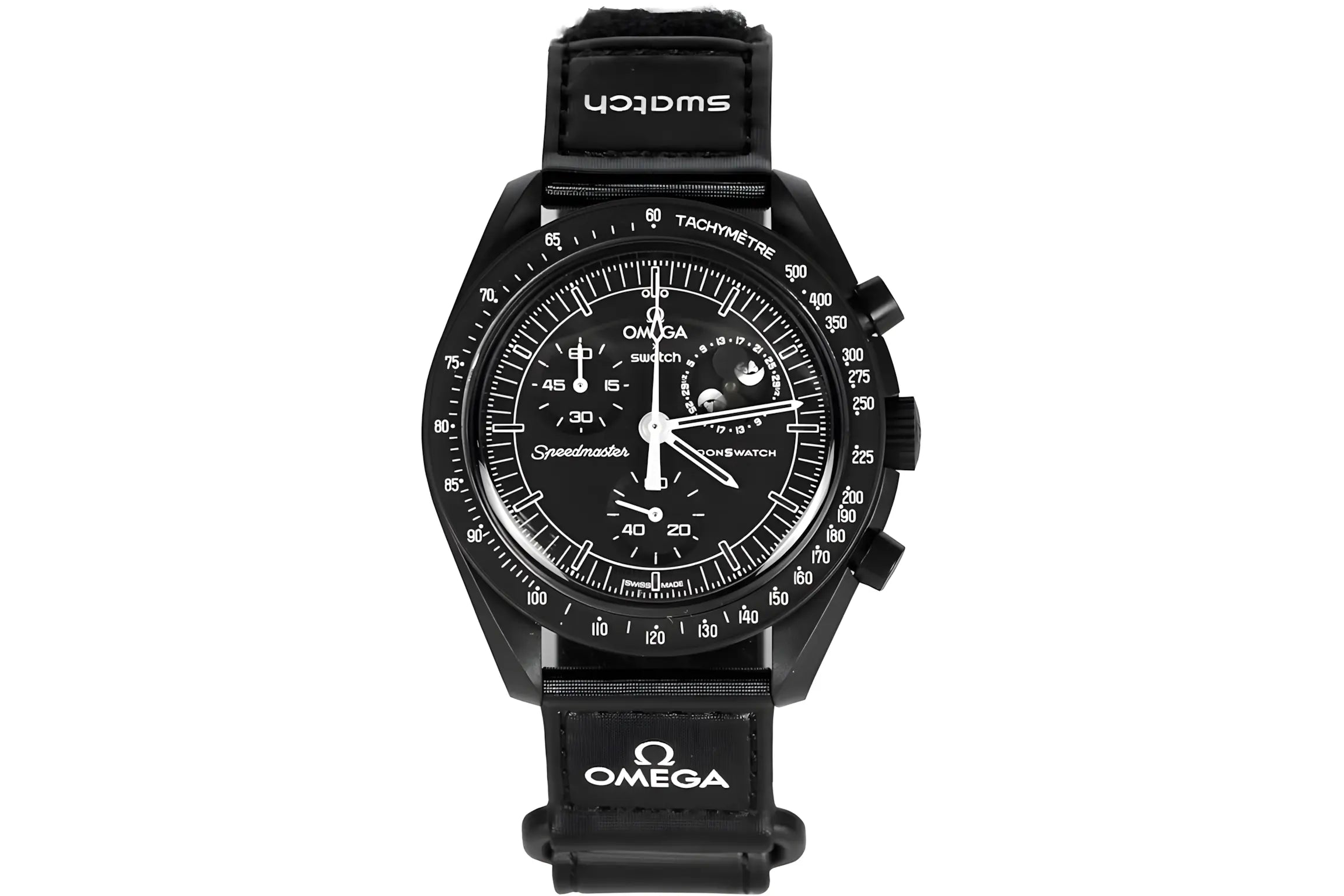 Swatch x Omega Bioceramic Moonswatch Mission To Moonphase Snoopy Black – Next Step